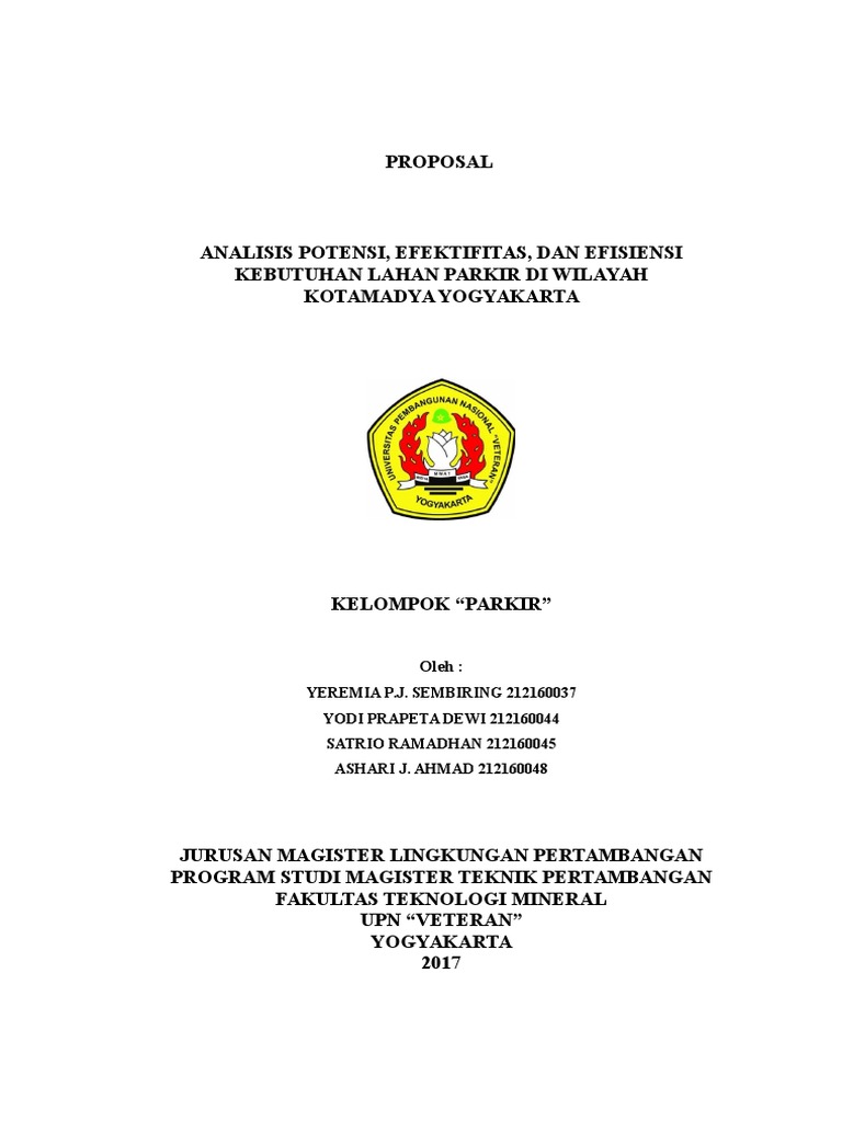 Proposal Kelompok Lahan Parkir | PDF | Komputer