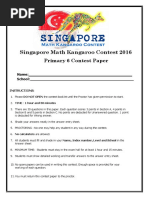 2021 Math Kangaroo Practice Problems | PDF