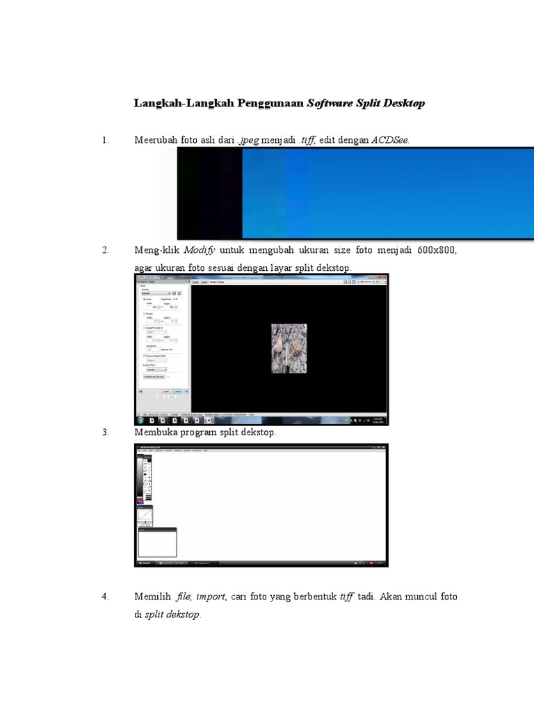 Tutorial Split Desktop | PDF
