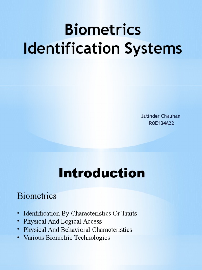 Biometrics | PDF | Technology & Engineering