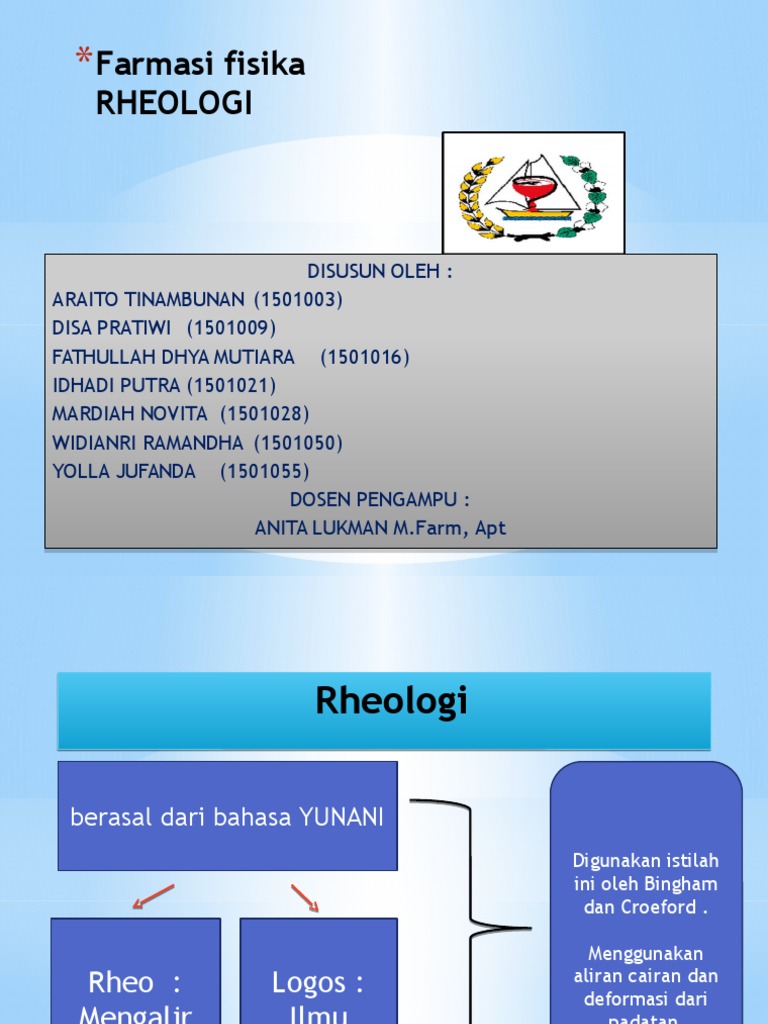 Rheologi Farfis | PDF