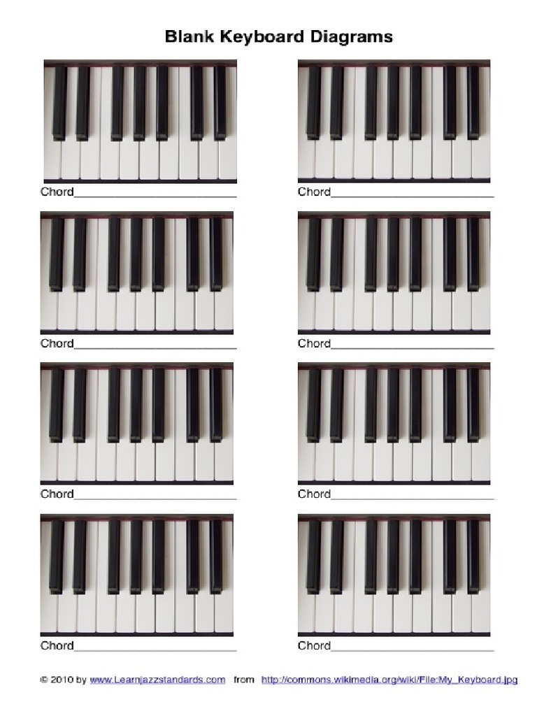 Blank Keyboard Diagrams | PDF