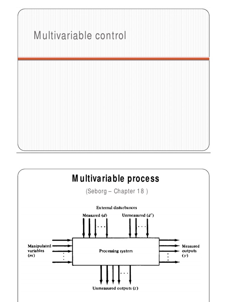 Multivariable Control System | PDF | Mathematical Analysis | Applied Mathematics