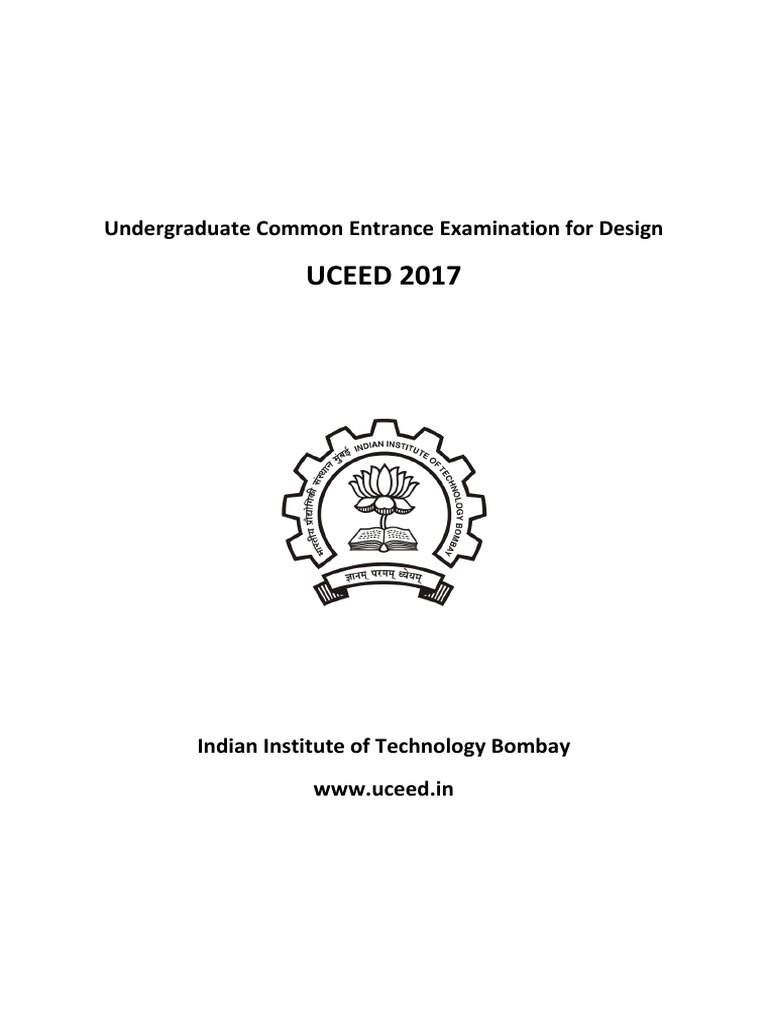 UCEED 2017 Question Paper and Instructions | PDF | Rotation | Sphere