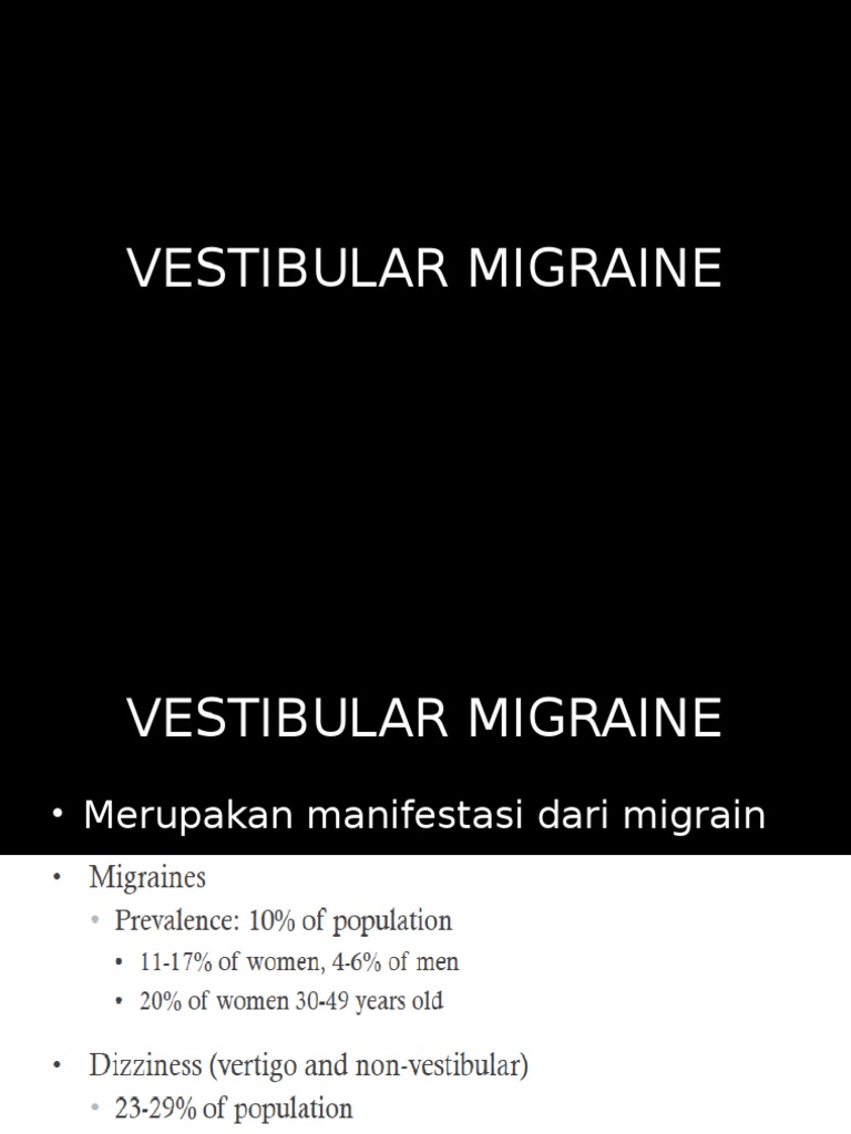 Vestibular Migrain | PDF