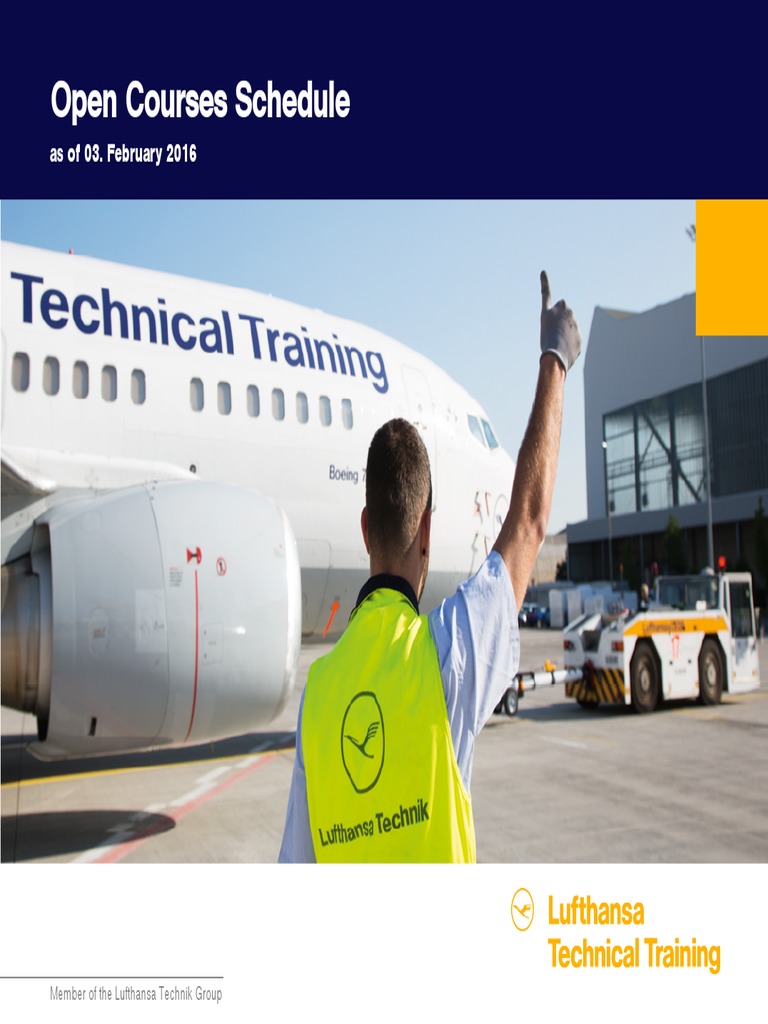 Lufthansa Technical Training Open Courses Schedule As at February 2016 ...