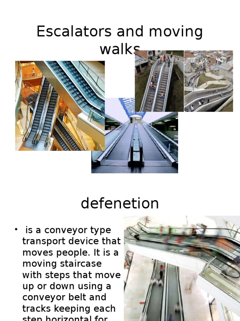 Escalator Seminar Presentation | PDF | Escalator | Industries