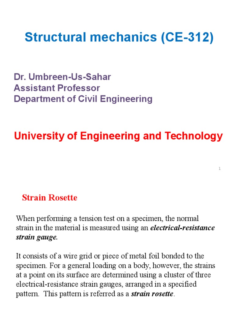 Lecture-7 Strain Rossette | PDF