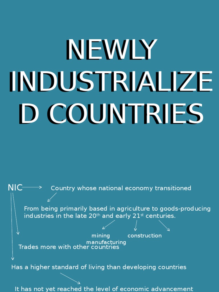 Newly Industrialized Countries | PDF | Finance & Money Management ...