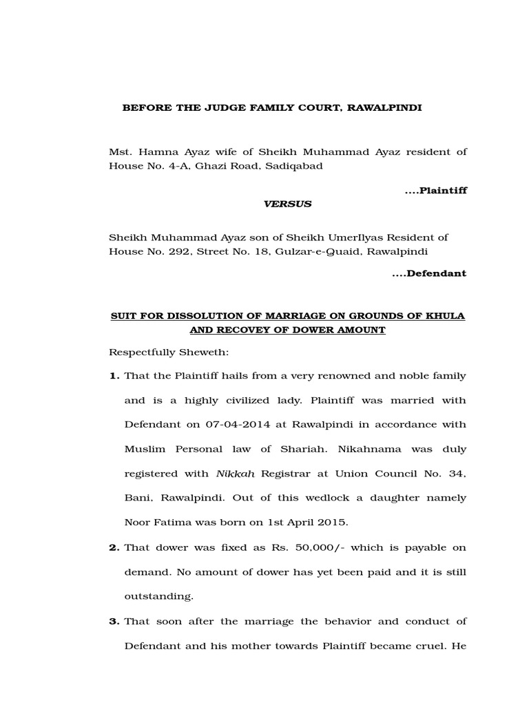 Khula | Download Free PDF | Marriage | Divorce