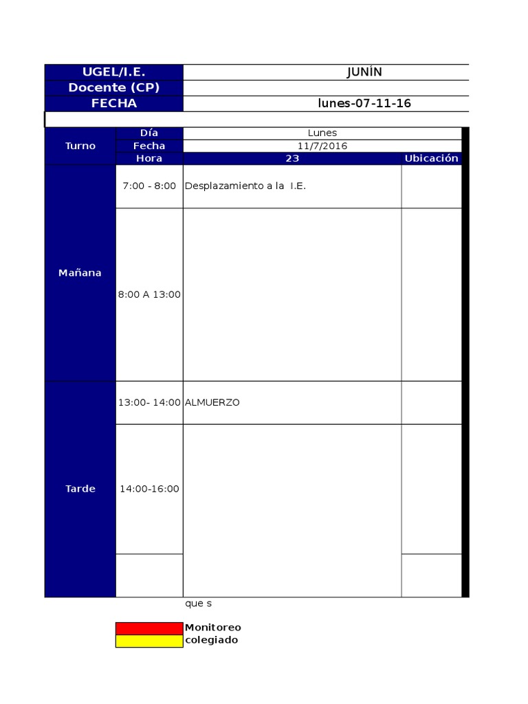 Formato de Agenda | PDF
