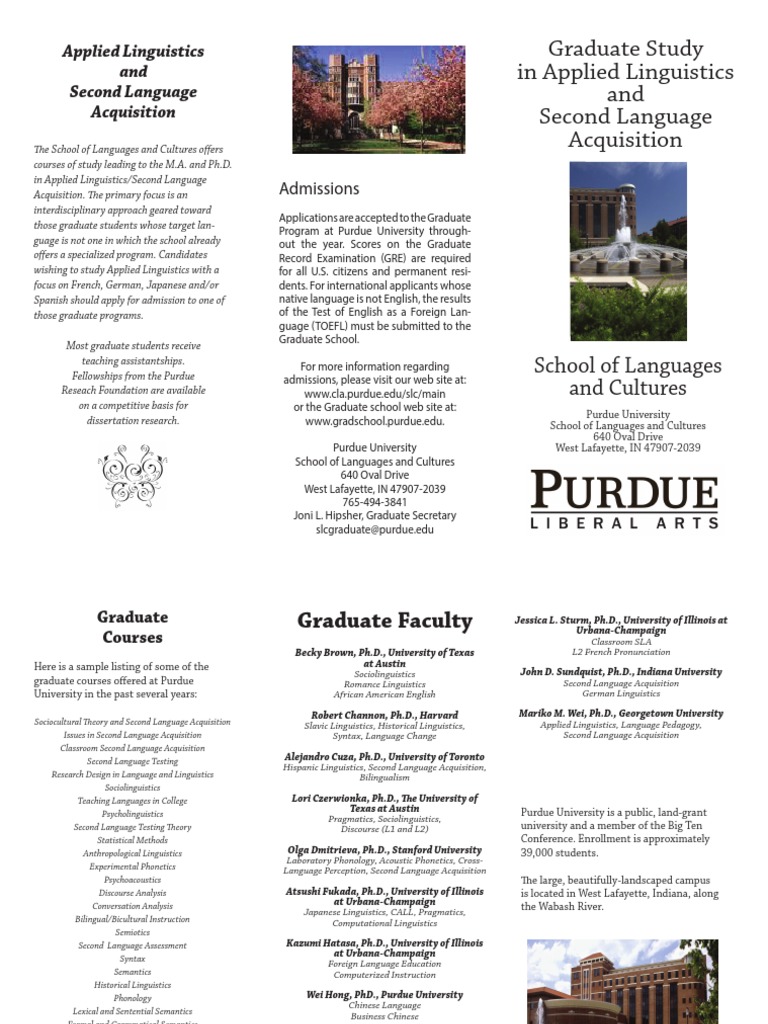 AppLing Grad Brochure | Download Free PDF | Graduate School ...