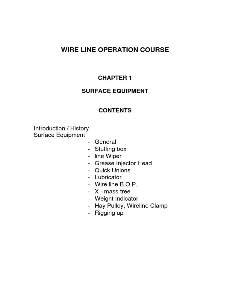 Wire Line ch-1 | PDF | Manufactured Goods | Mechanical Engineering