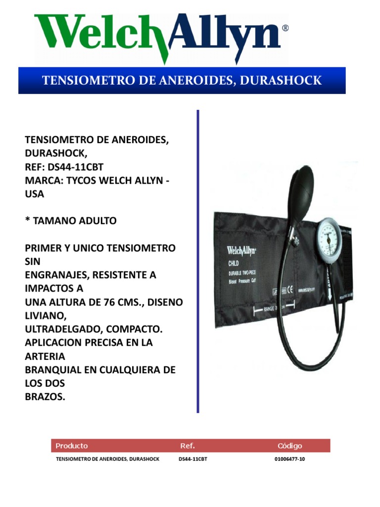 Tensiometro Durashock Ds44 11cbt Welch Allyn