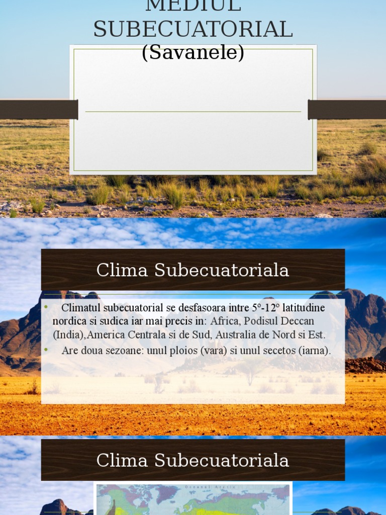 Mediul Subecuatorial | PDF