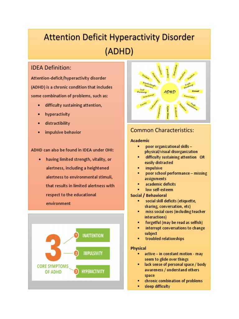 Adhd Factsheet | Download Free PDF | Social Skills | Attention Deficit ...