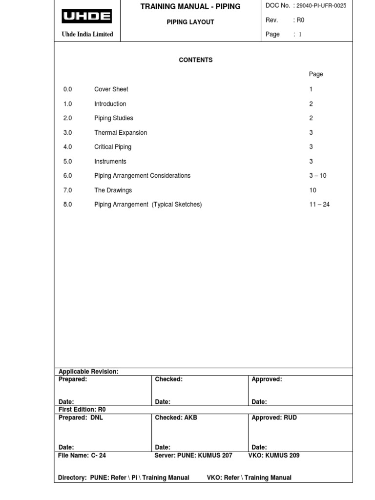 Piping Layout and Arrangement Considerations | PDF | Pump | Valve