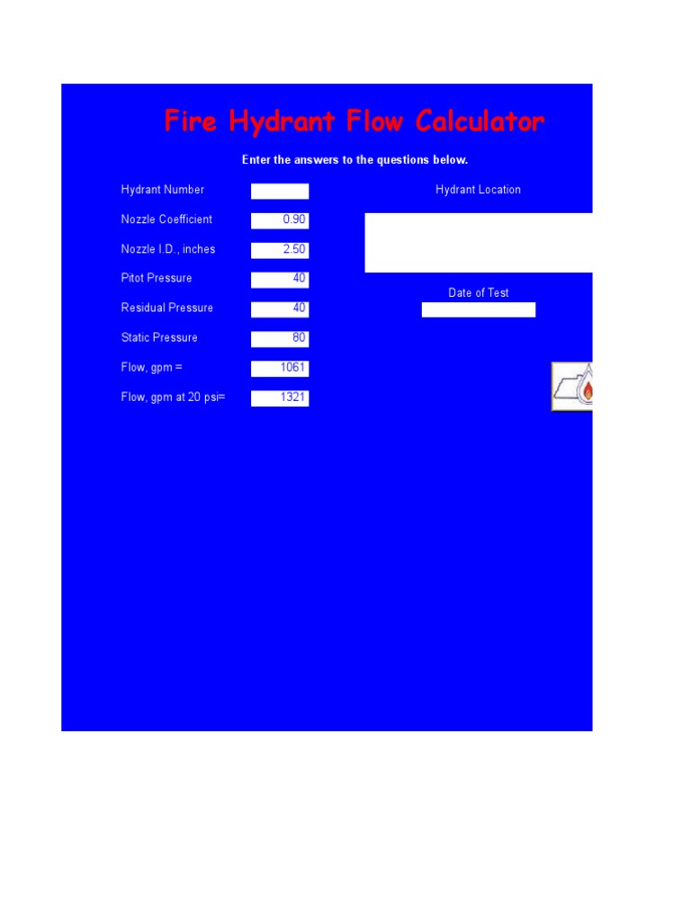 Fire Hydrant Calculator | PDF