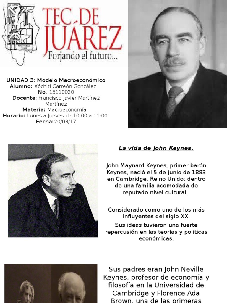Biografía de John Maynard keynes | John Maynard Keynes | Ciencias ...