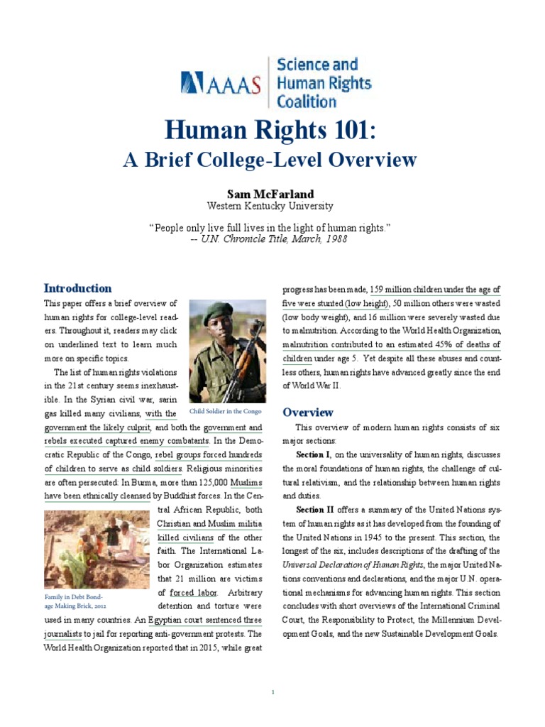 Understanding Human Rights PDF | PDF | Human Rights | Natural And Legal ...