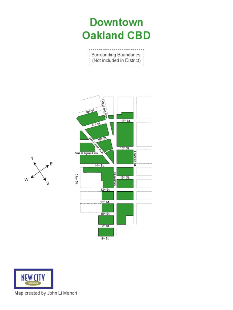 Downtown Oakland Colored Map | PDF