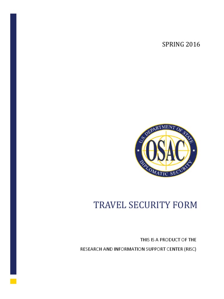 Travel Security Guide 2016 | PDF | Consul (Representative) | Password