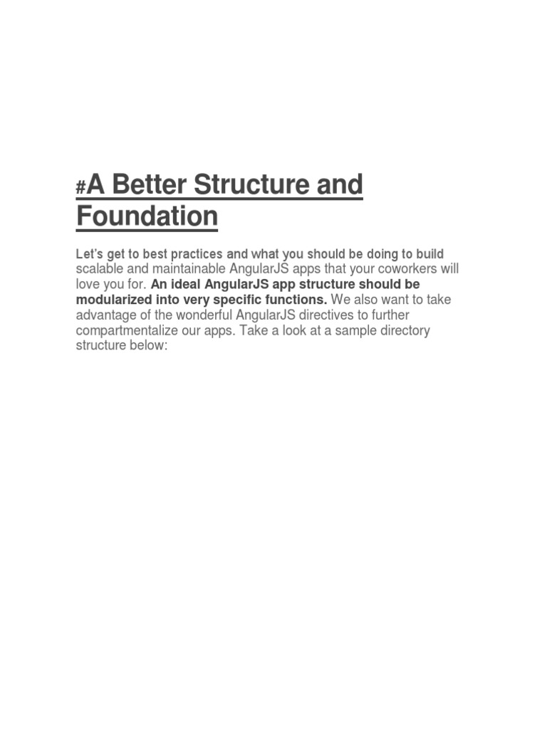 File Structure And Best Practices For Angularjs Pdf Angular Js Scope Computer Science