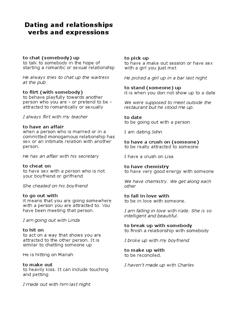 Relationship Vocabulary | PDF