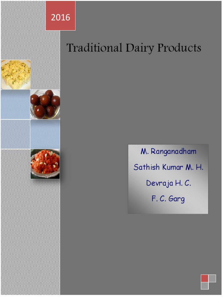 Traditional Dairy Products 1.0 | PDF | Dairy | Milk
