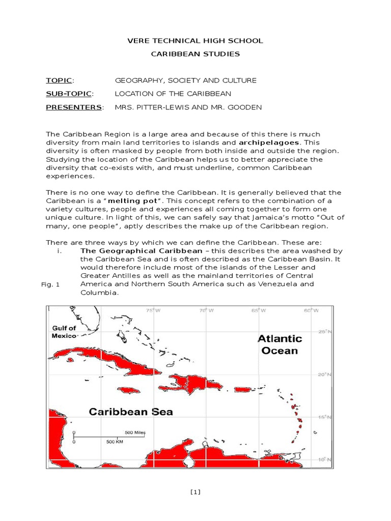 Understanding Caribbean Geography and Culture | PDF | Plate Tectonics ...