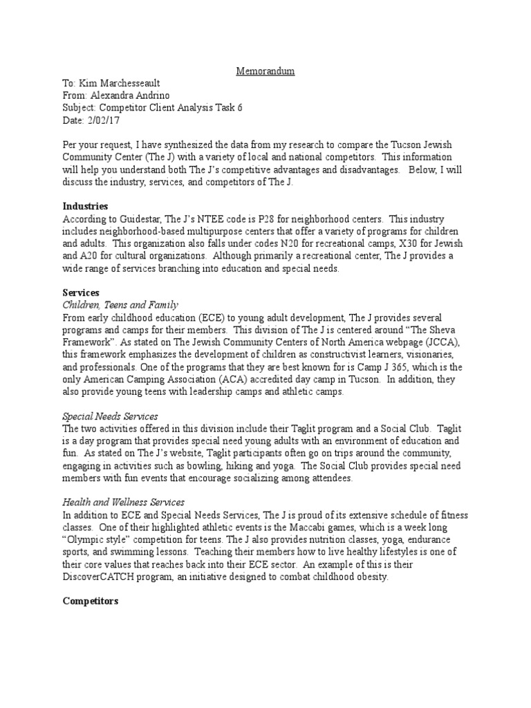 Task 6 | PDF | Ymca | Competition