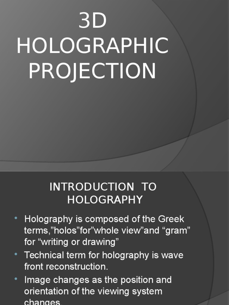 3D Hologram | PDF