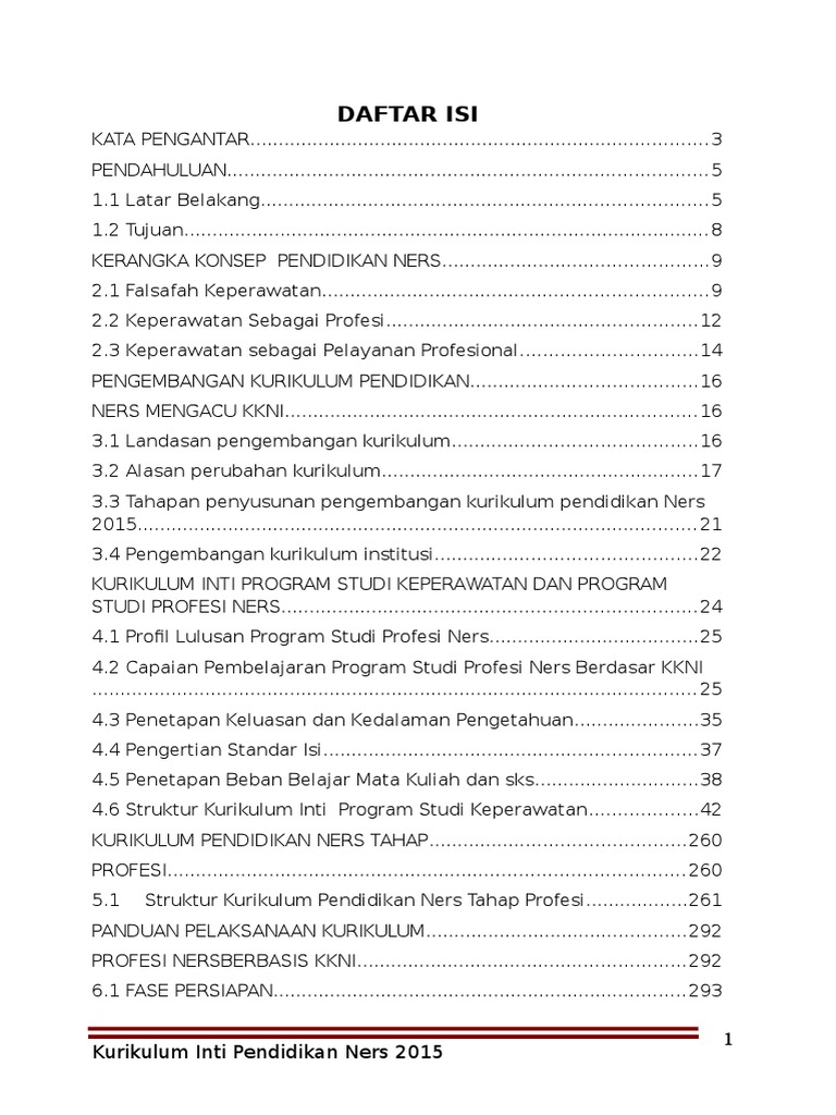 Kurikulum Ners Aipni Fix | PDF