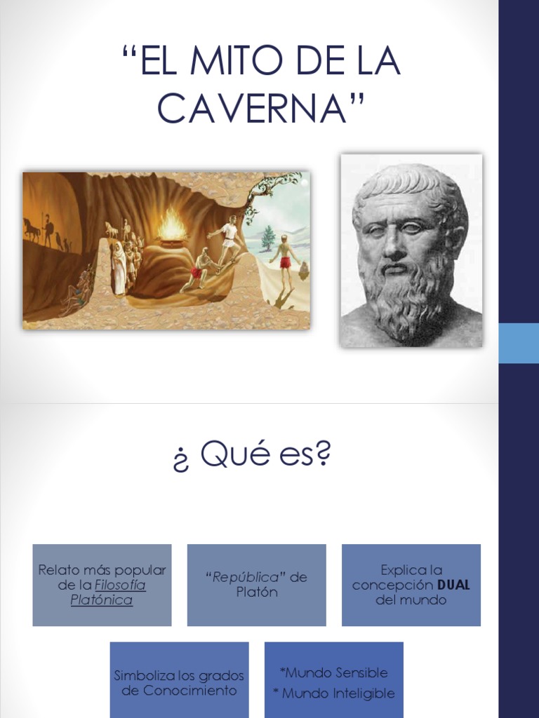 El Mito de La Caverna | PDF | Platón | Movimientos filosóficos
