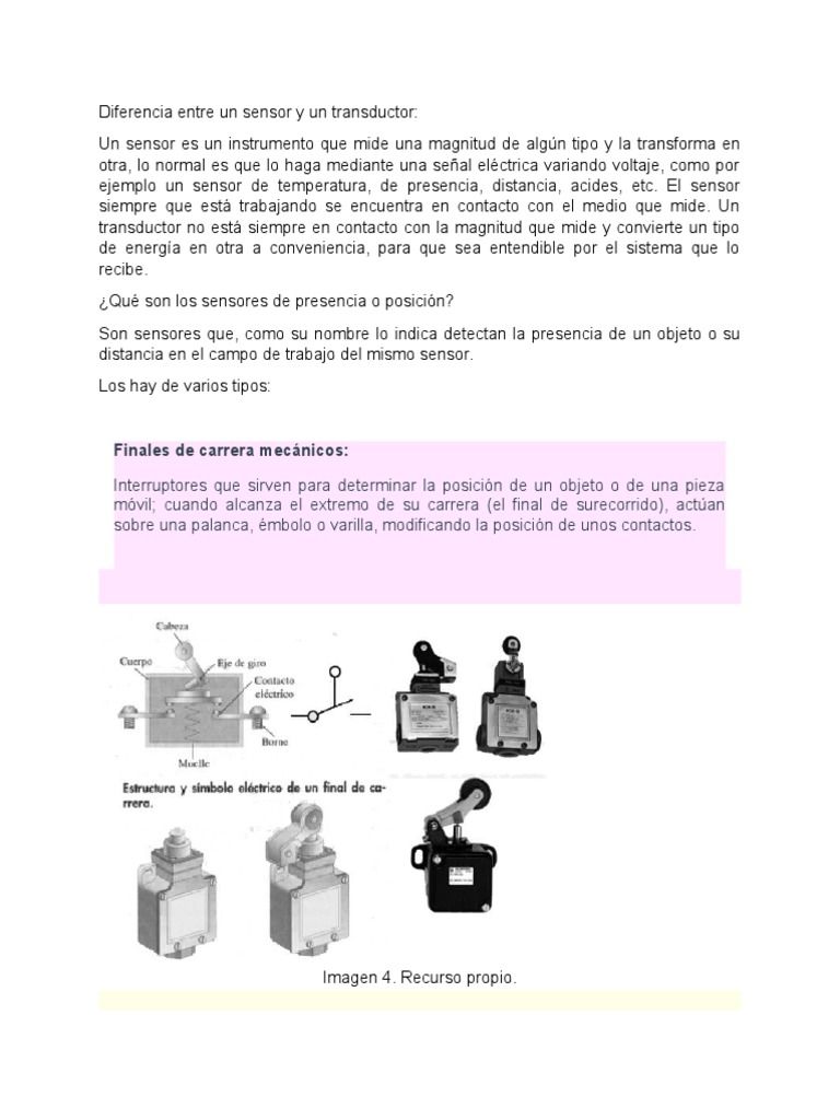 Diferencia Entre Un Sensor y Un Transductor | Sensor | Electricidad