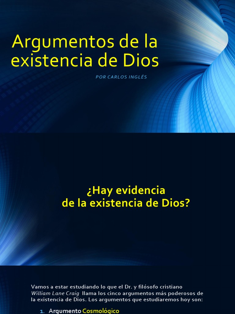 Clase 4-Argumentos de La Existencia de Dios | PDF | Existencia | Filosofía
