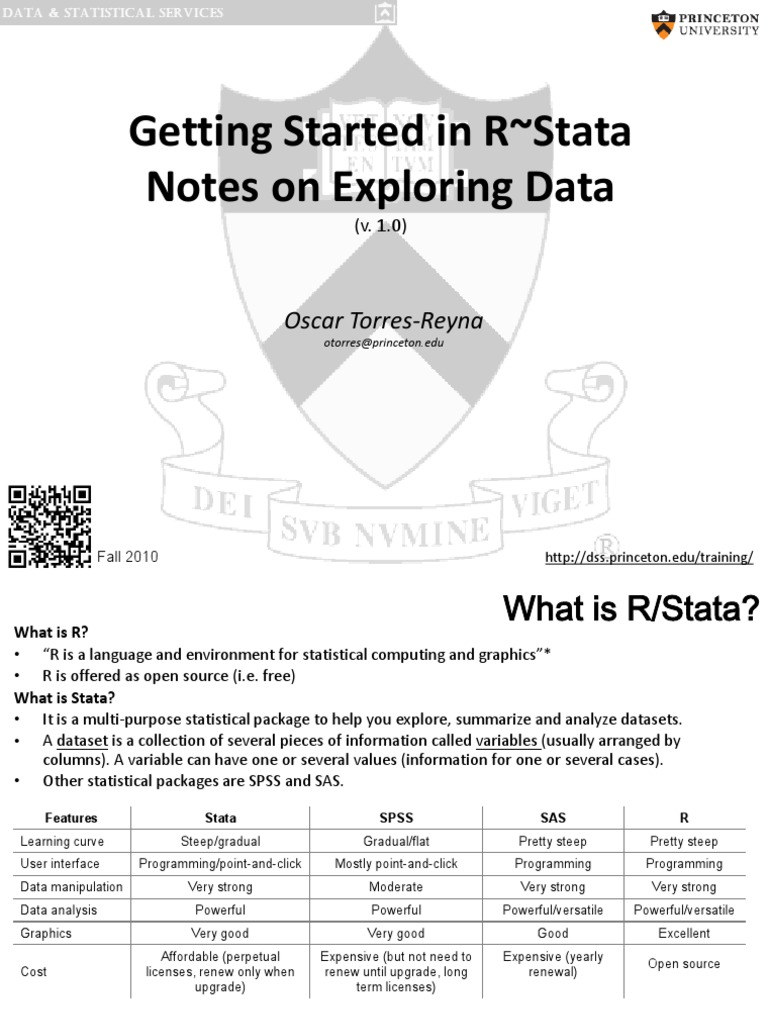 Stata R | PDF | Spss | Scatter Plot