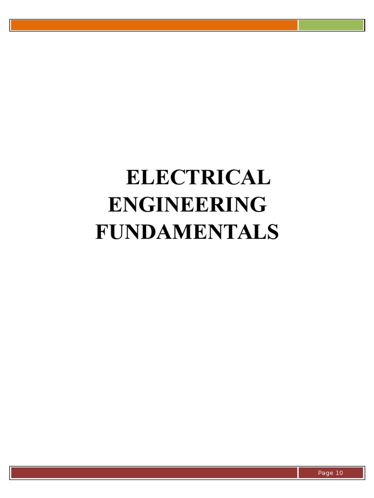 Electrical Engineering Fundamentals | PDF