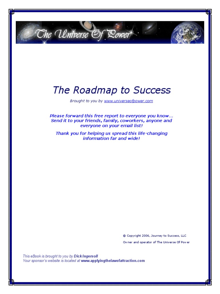 Roadmap To Success | PDF | Thought | Frequency