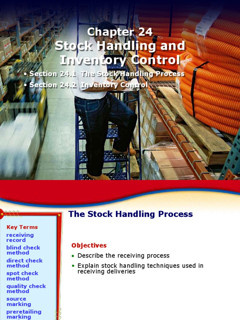 Section 24.1 The Stock Handling Process - Section 24.2 Inventory ...