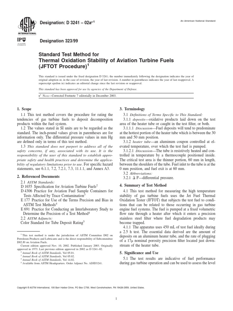 ASTM D3241 02ae1 | PDF | Hvac | Vacuum Tube