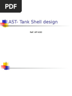 API 650 Tank Design Calculations | PDF | Foot (Unit) | Shell (Projectile)