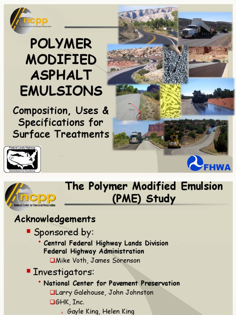 Polymer Modified Asphalt Emulsions | Materials | Building Engineering ...
