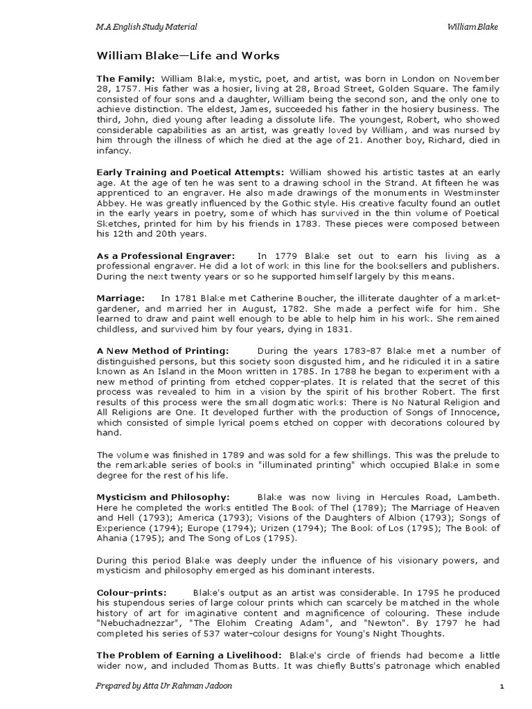 Poetry-Blake 2015. (Downloaded With 1stbrowser) | PDF | Deism | William ...