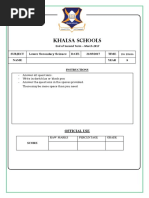 Year 7 Science Revision Pack Key | PDF