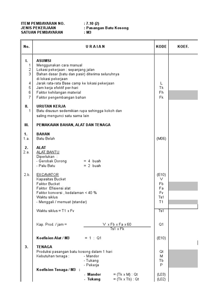 Contoh Rab Dermaga Dan Talud | PDF