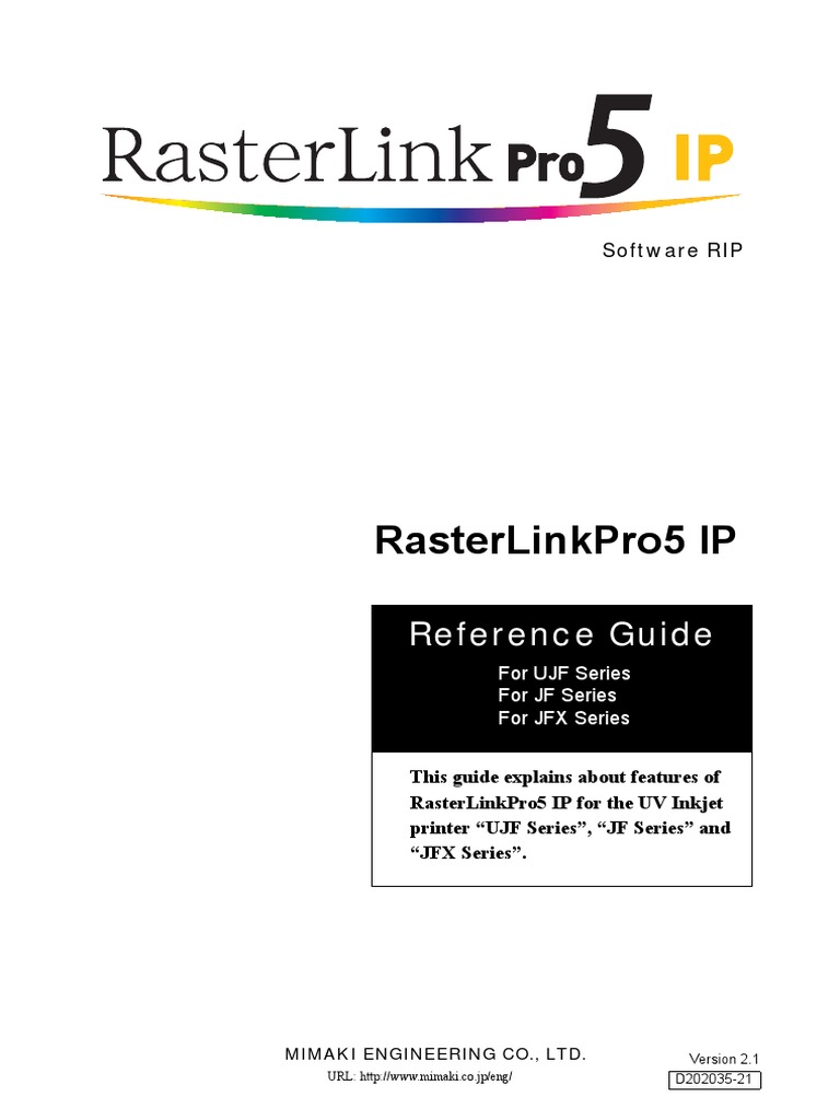 RasterLinkPro5 ReferenceGuide | Download Free PDF | Computer Keyboard | Page Layout