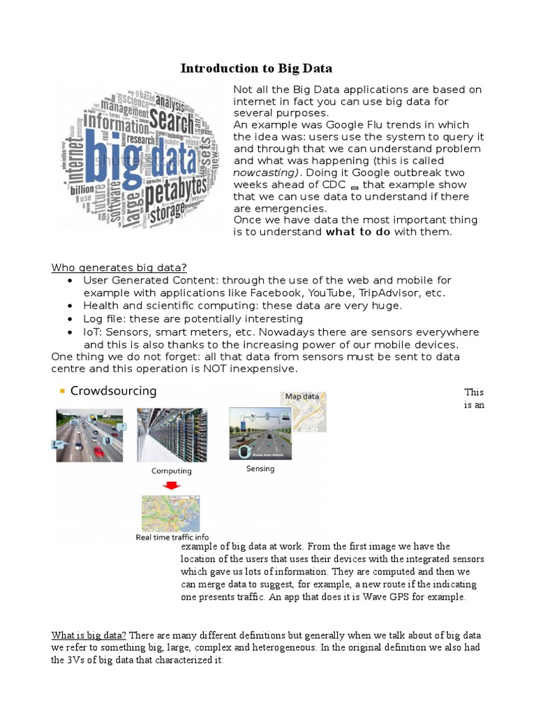 Introduction To Big Data | PDF | Apache Hadoop | Big Data
