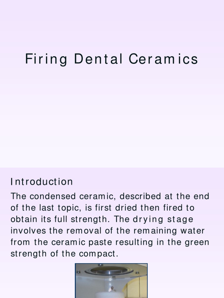 Cms Firing Dental Ceramics | Sintering | Ceramics