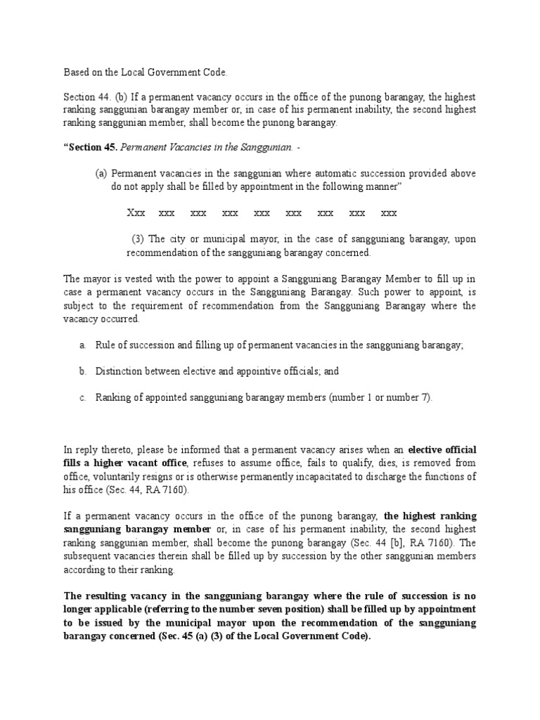 Appointment of Kagawad | PDF | Justice | Crime & Violence